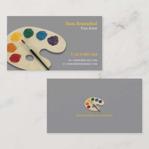Fine Artist | Professional Business Card | Zazzle