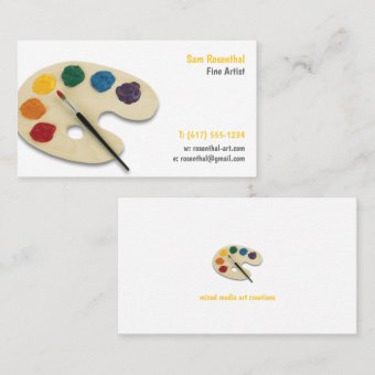 Fine Artist | Professional Business Card | Zazzle