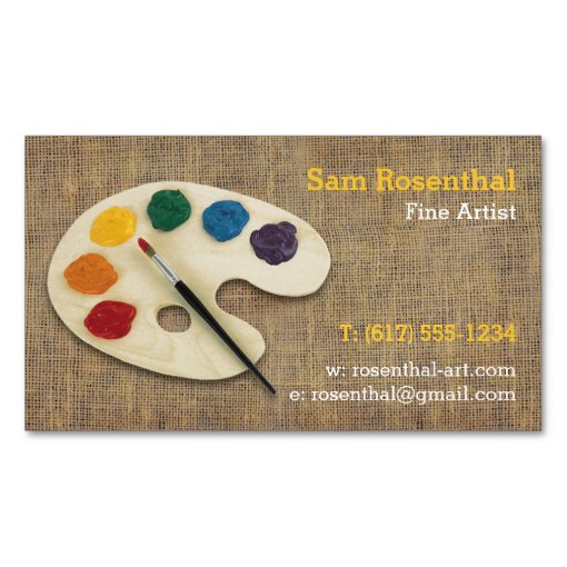 Fine Artist | Professional Magnetic Business Card | Zazzle