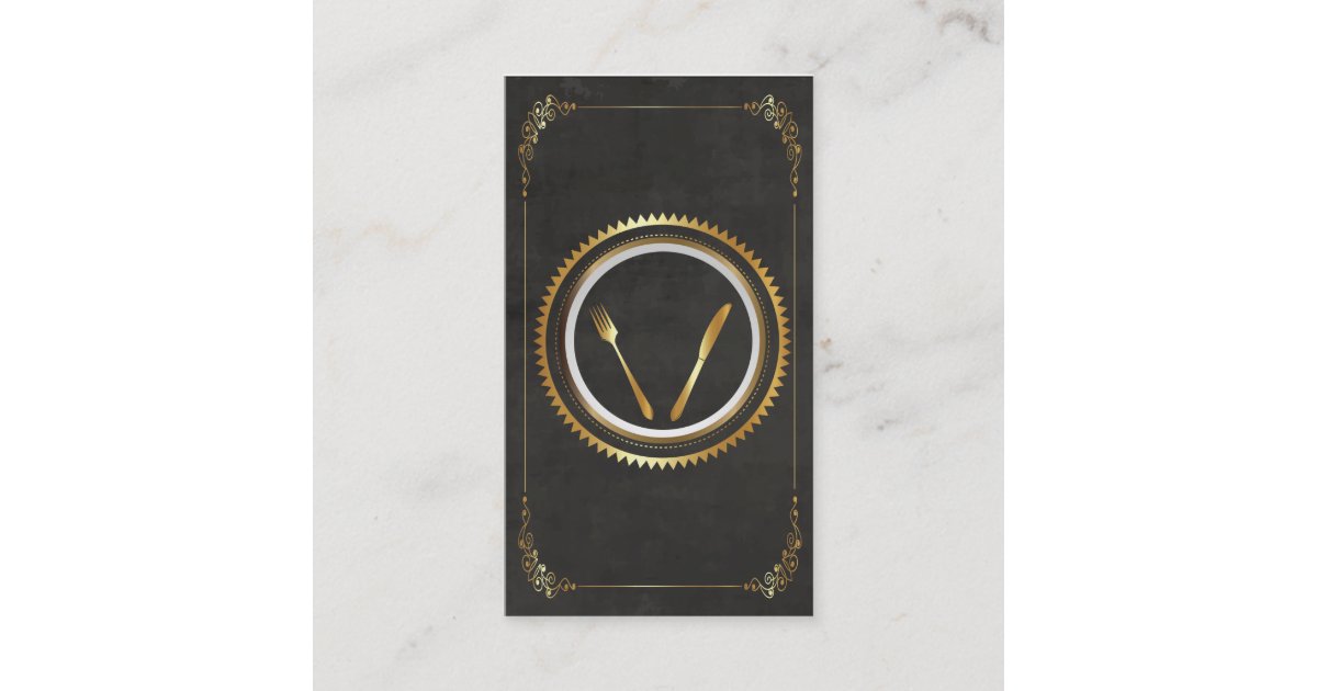 Fine Dining Business Card Template Classy Cards | Zazzle