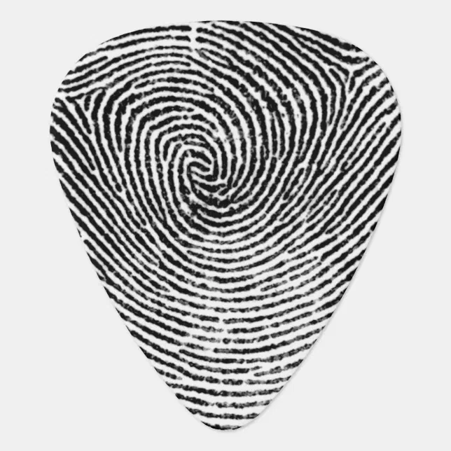 Finger Print Guitar Pick | Zazzle