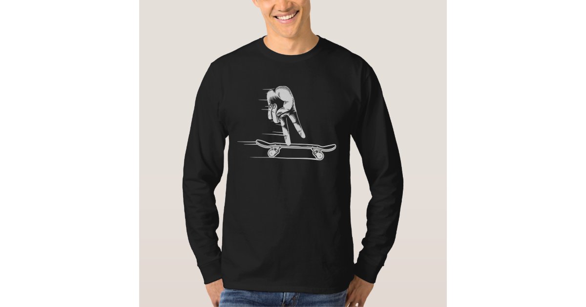 Finger Skateboard Fingerboard Skating T-Shirt | Zazzle
