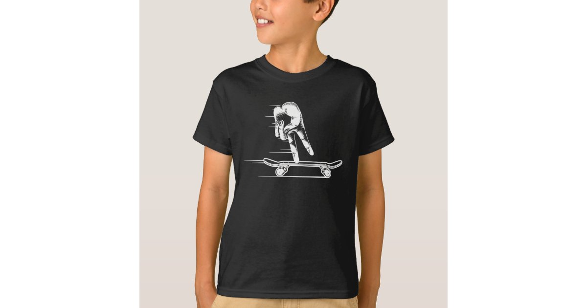 Finger Skateboard Fingerboard T-Shirt | Zazzle