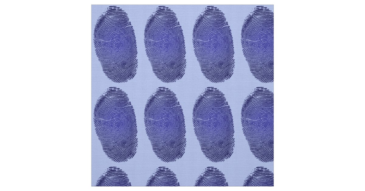 Fingerprint Graphic Fabric | Zazzle