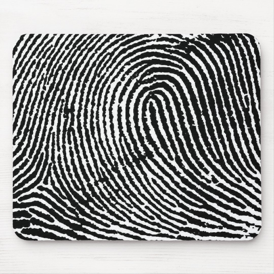 Fingerprint Mouse Pad | Zazzle