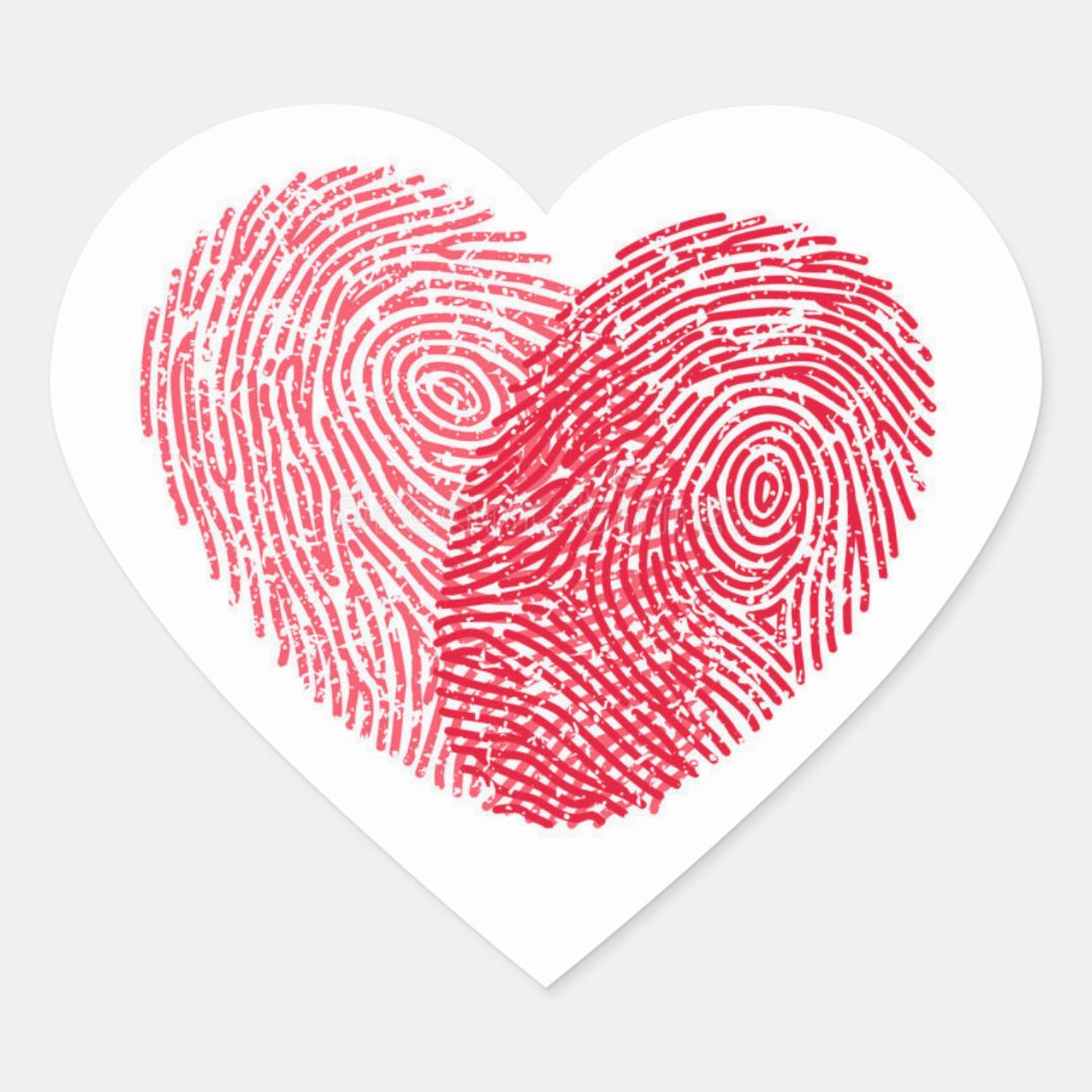 fingerprint sticker | Zazzle
