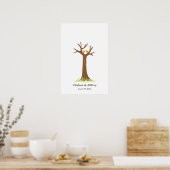 Fingerprint Tree (Sweet) Poster | Zazzle