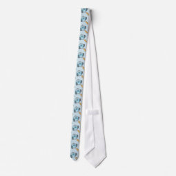 Fingerprints and Magnifying Glass for detective Neck Tie | Zazzle