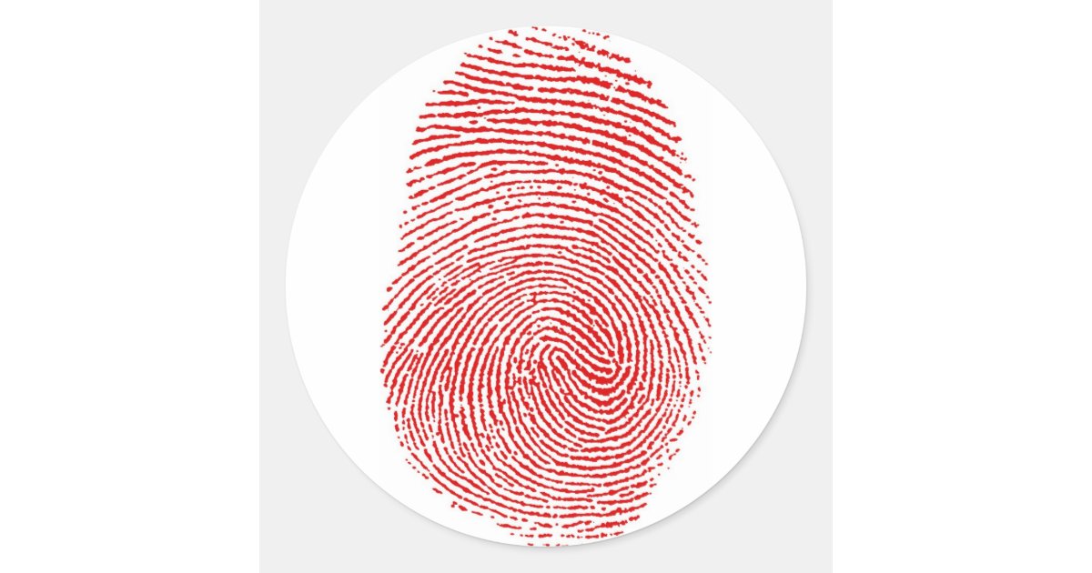 Fingerprints sticker | Zazzle