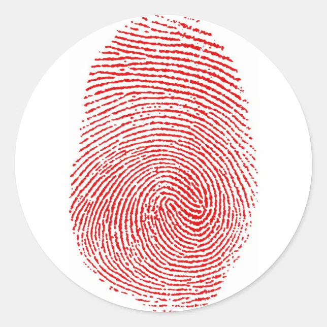 Fingerprints sticker | Zazzle