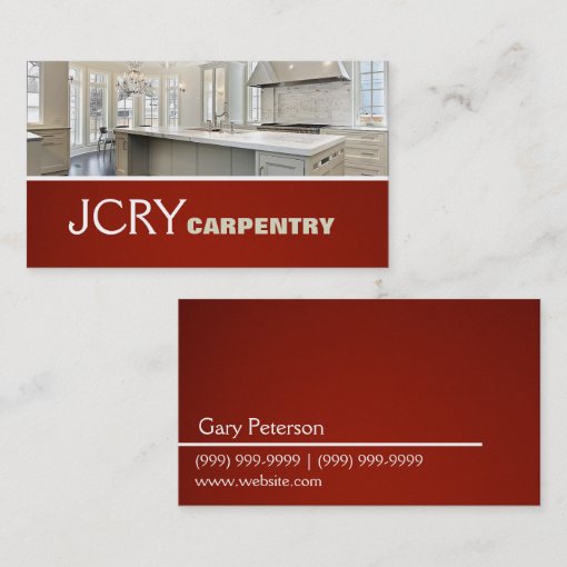 Finish Carpentry Kitchen House Home Remodel Business Card | Zazzle