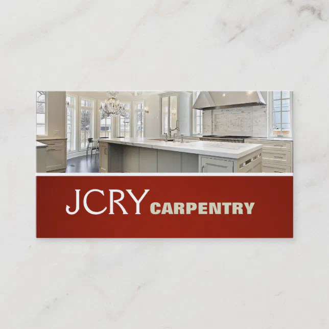 Finish Carpentry Kitchen House Home Remodel Business Card | Zazzle