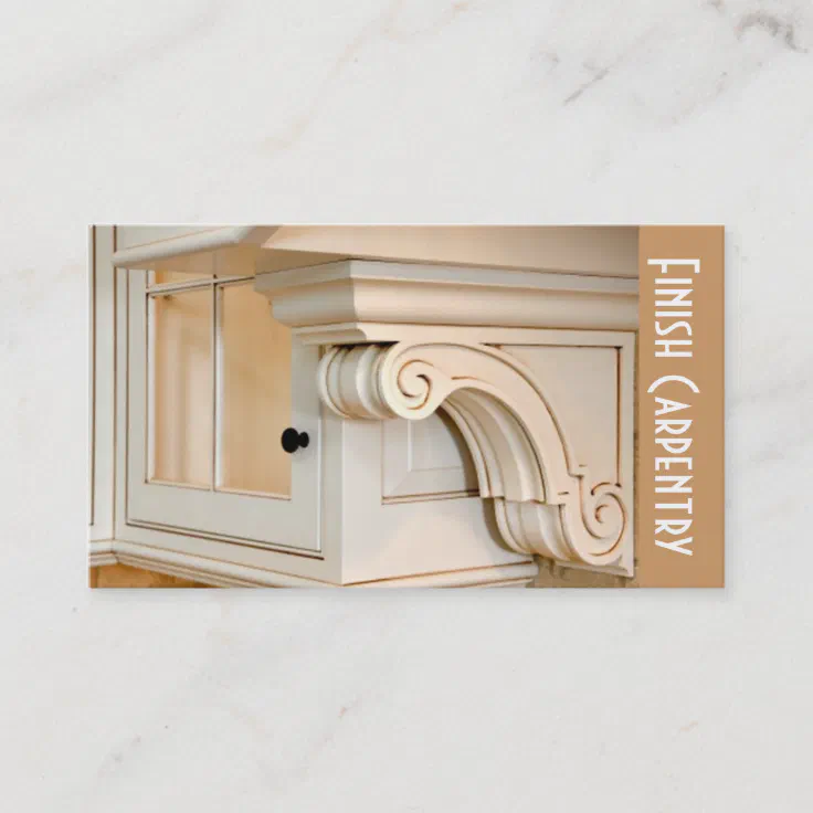 Finish Carpentry, Millwork, Construction Business Business Card | Zazzle