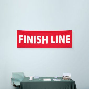 Finish Line Banner | Zazzle