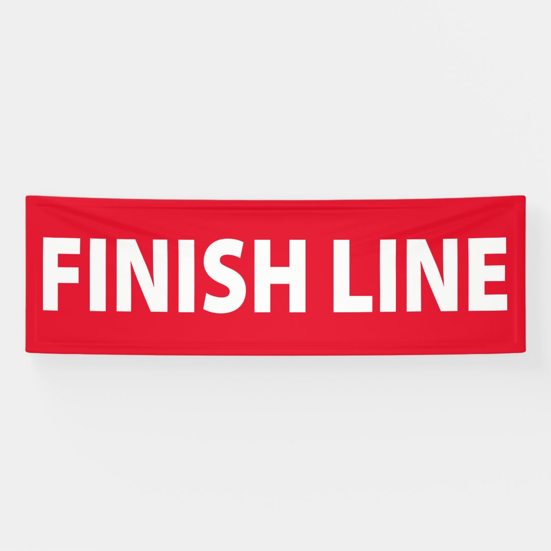 Finish Line Banner | Zazzle