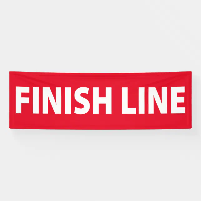 Finish Line Banner | Zazzle