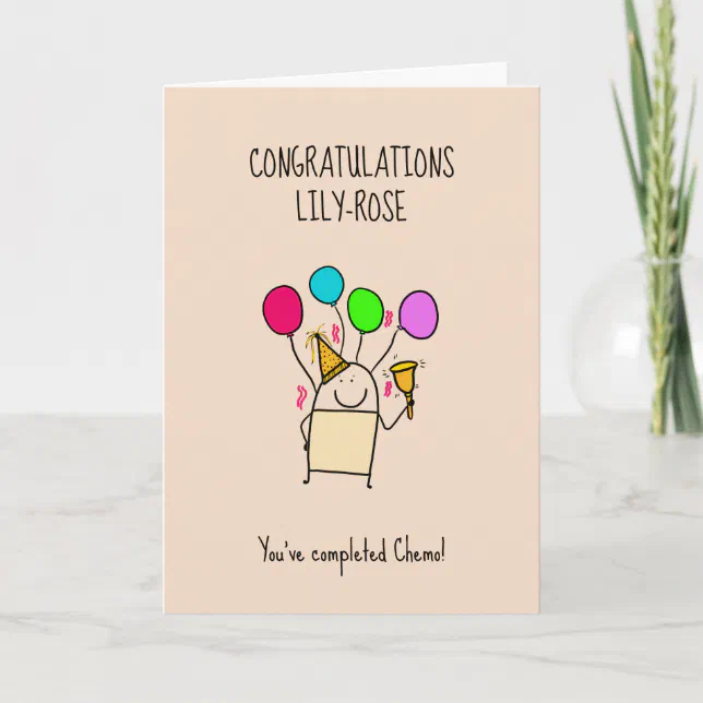 Finished Chemo! Card | Zazzle