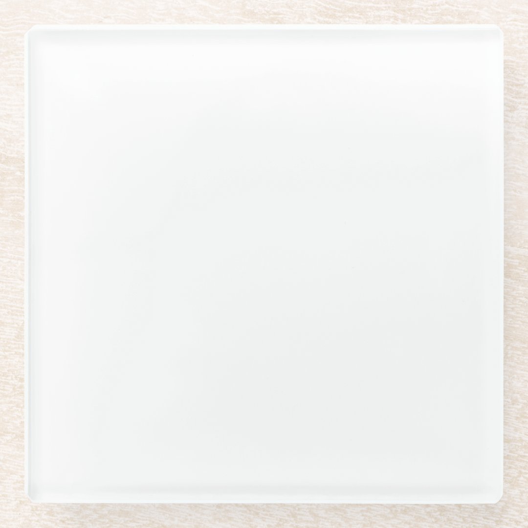 Finished with 3M™ Bumpon™ rubber feet Glass Coaster | Zazzle