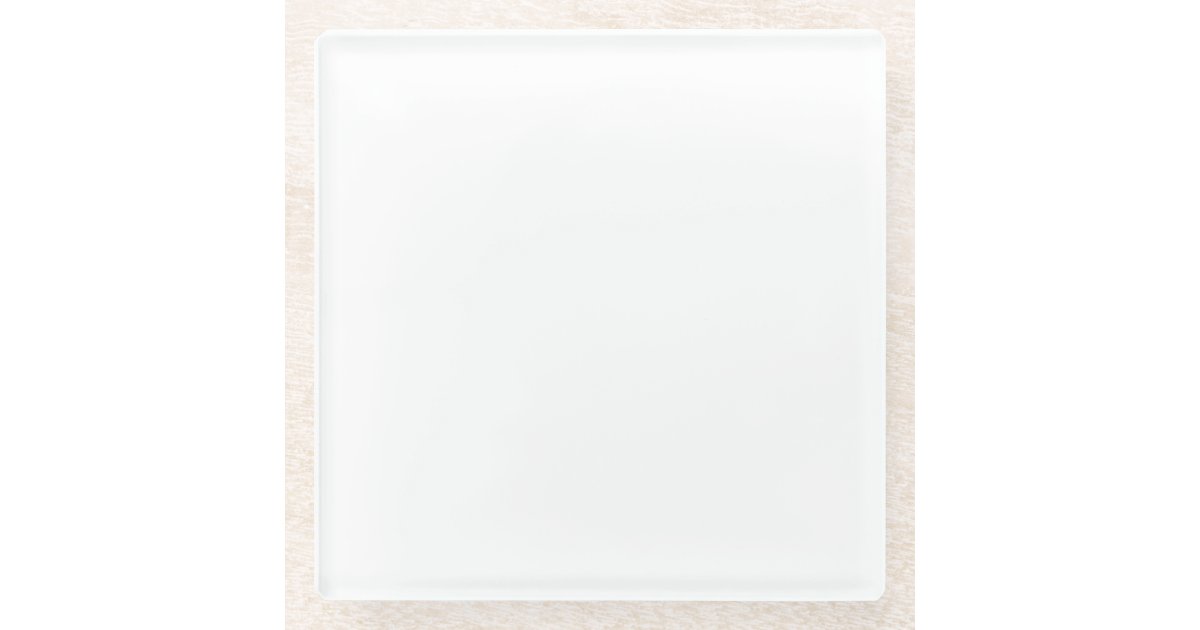 Finished with 3M™ Bumpon™ rubber feet Glass Coaster | Zazzle