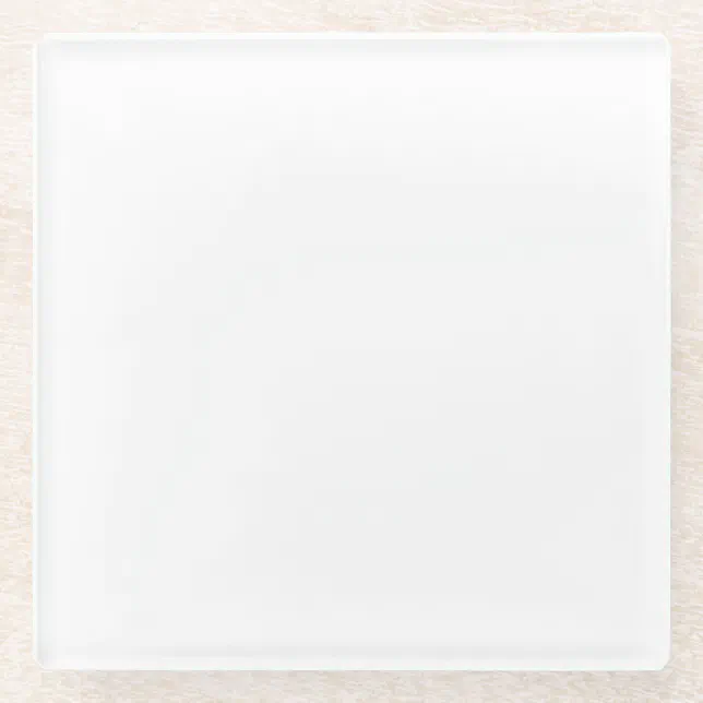 Finished with 3M™ Bumpon™ rubber feet Glass Coaster | Zazzle
