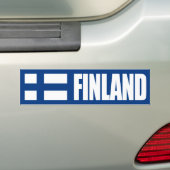 Finland Flag Bumper Sticker | Zazzle