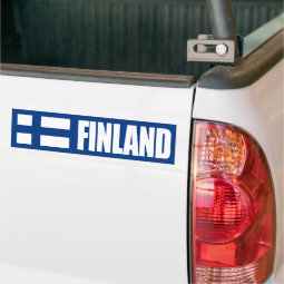 Finland Flag Bumper Sticker | Zazzle