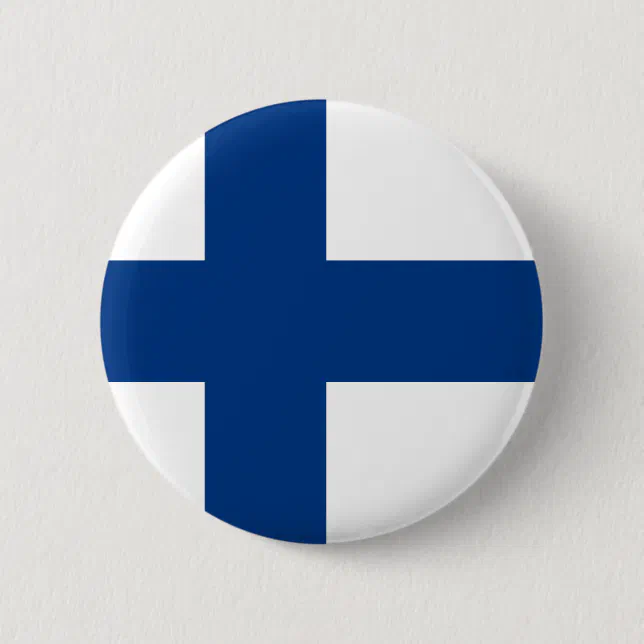 Finland Flag Button | Zazzle