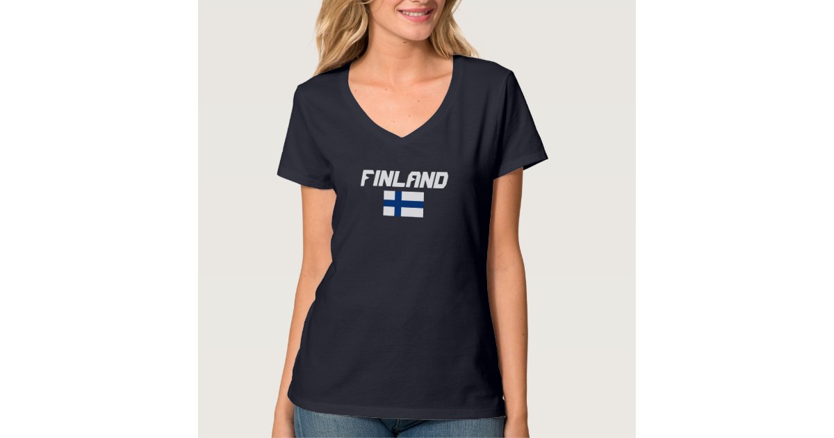 Finland Flag Custom Shirt | Zazzle