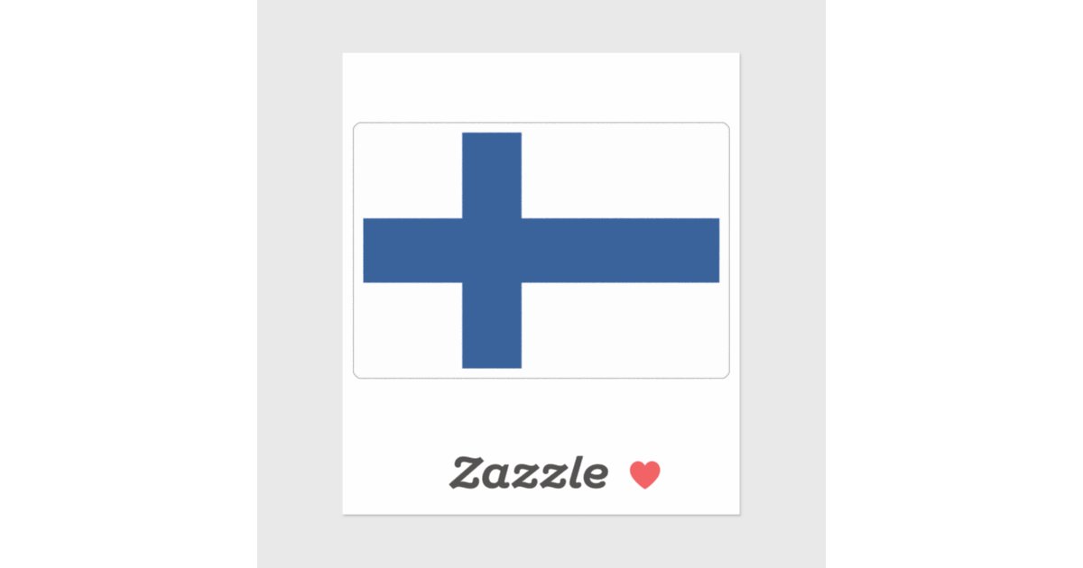 Finland Flag Sticker | Zazzle