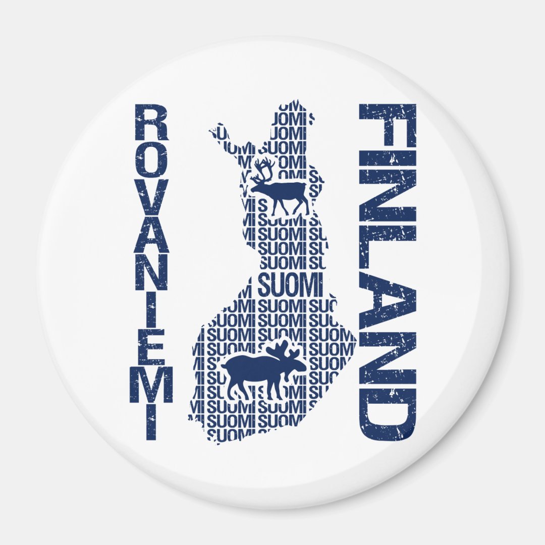 FINLAND MAP magnet - Rovaniemi | Zazzle