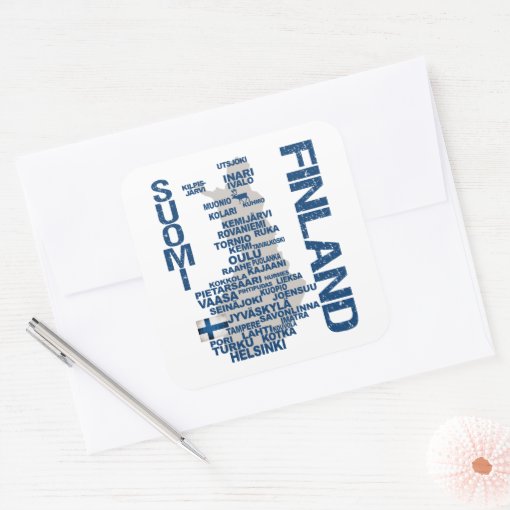 FINLAND MAP stickers | Zazzle
