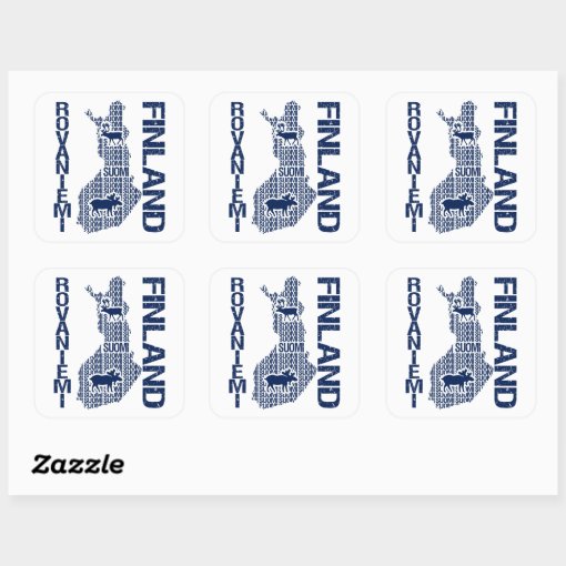FINLAND MAP stickers - Rovaniemi | Zazzle