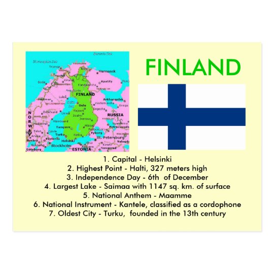 Finland Postcard | Zazzle.com