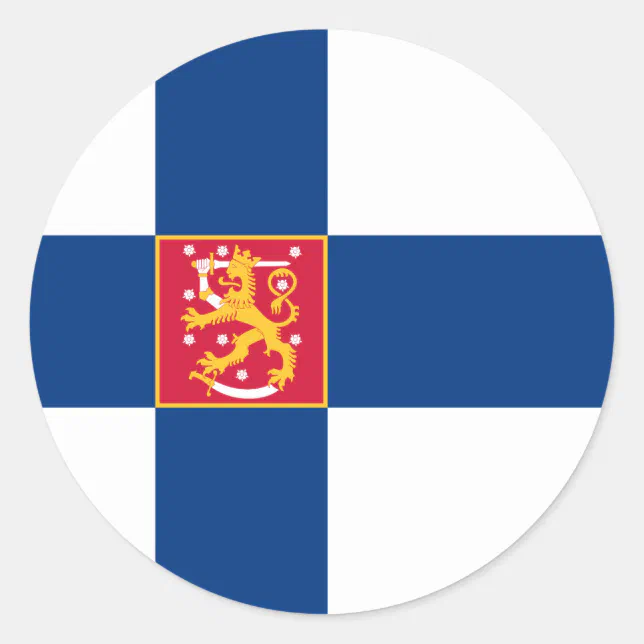 finland state classic round sticker | Zazzle