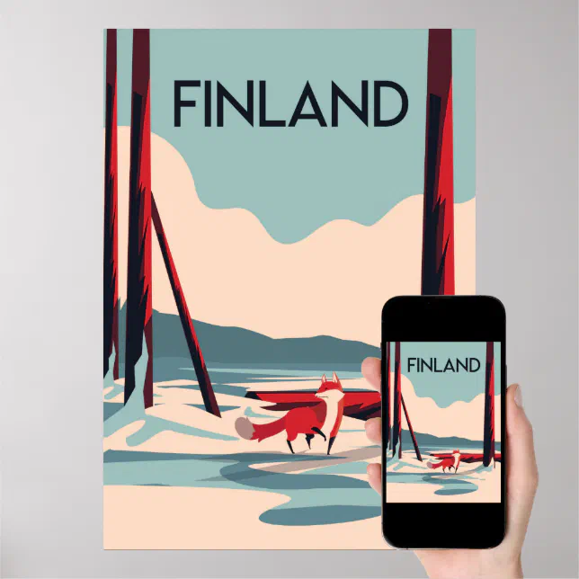 Finland vintage travel poster | Zazzle
