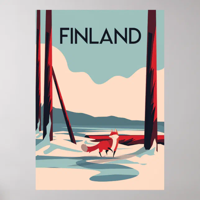 Finland vintage travel poster | Zazzle