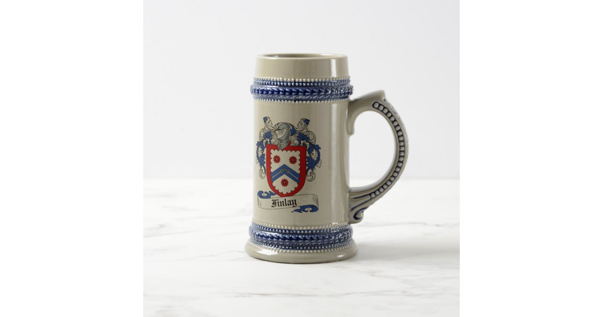 Finlay Coat of Arms Stein - Family Crest | Zazzle
