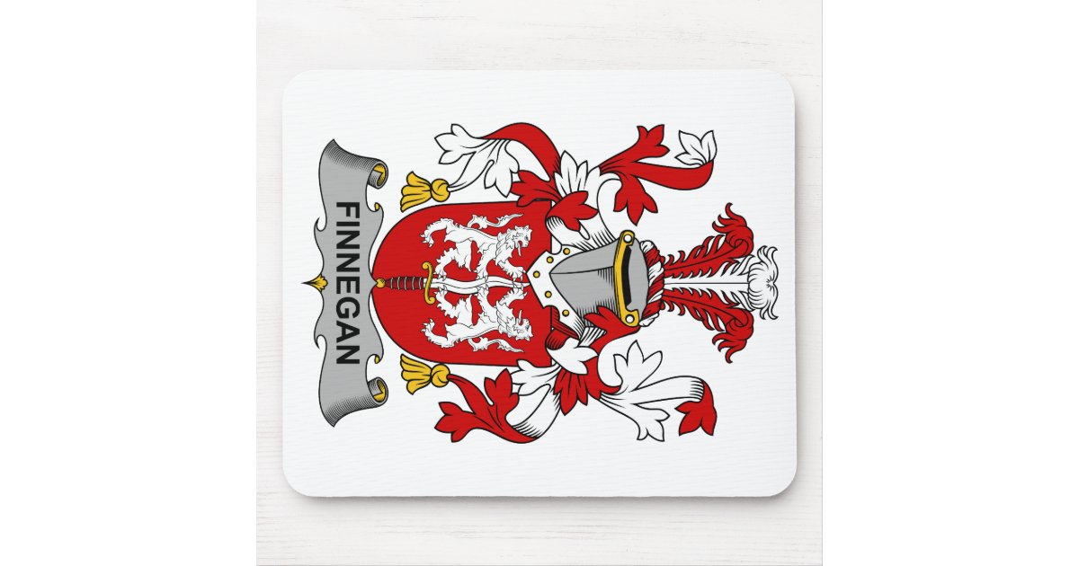 Finnegan Family Crest Mouse Pad | Zazzle