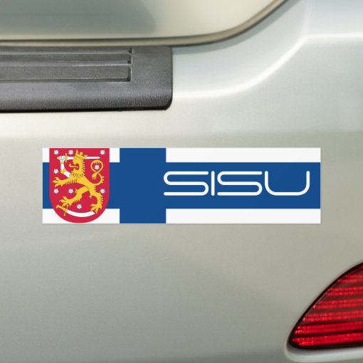 Finnish Sisu/Coat of Arms Bumper Sticker | Zazzle