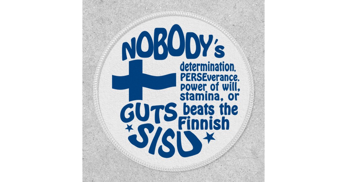 Finnish SISU Patch | Zazzle