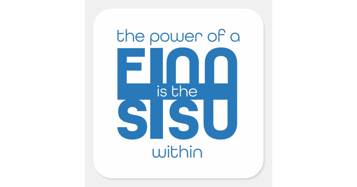 Finnish Sisu Sticker | Zazzle