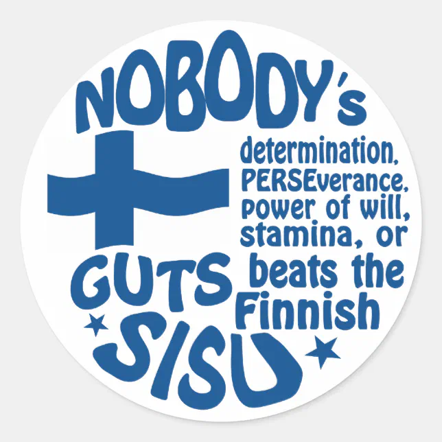 Finnish SISU stickers | Zazzle