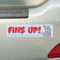 Fins Up sticker | Zazzle