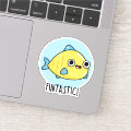 Fintastic Funny Fish Pun Sticker | Zazzle