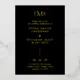 Fiona Black Bold Monogram Modern Wedding Foil Invitation | Zazzle