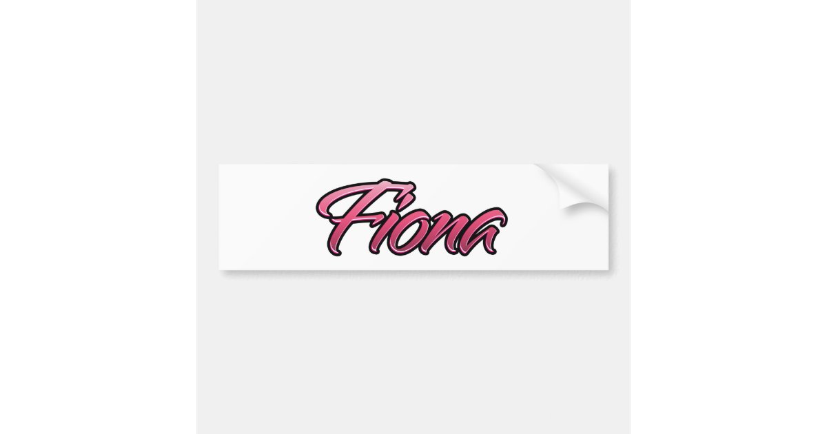 Fiona faded pink Aufkleber Sticker | Zazzle