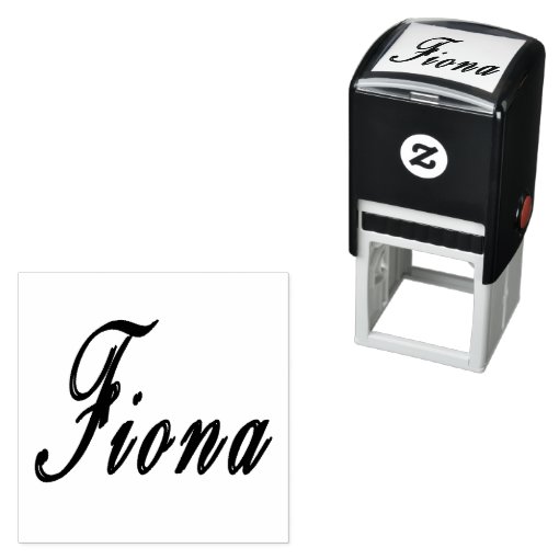 Fiona Name Logo, Self-inking Stamp | Zazzle