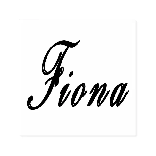 Fiona Name Logo, Self-inking Stamp | Zazzle