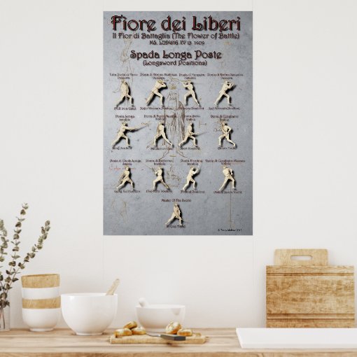 Fiore Longsword Poste Poster | Zazzle