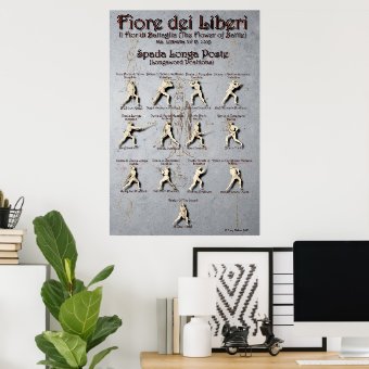 Fiore Longsword Poste Poster | Zazzle